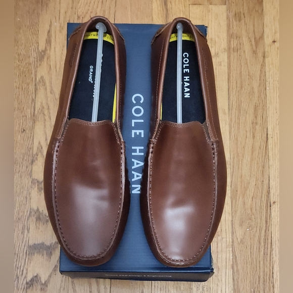 Cole Haan | Shoes | Cole Haan Mens Grand Series Brown Leather Loafers ...